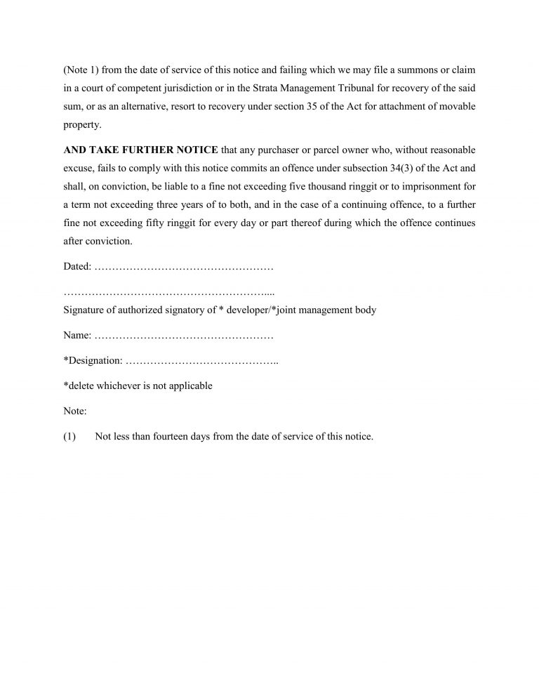 Strata Management Form 11 - BurgieLaw