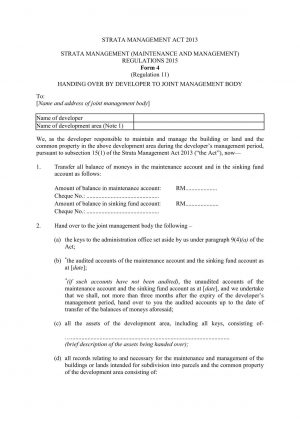 Strata Management Form 4 - BurgieLaw