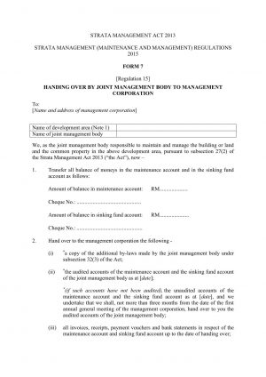 Strata Management Form 7 - BurgieLaw