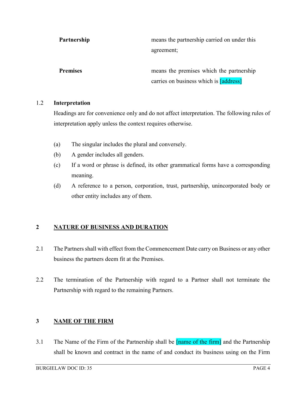 Partnership Agreement Malaysia Sample PatrickldRandolph