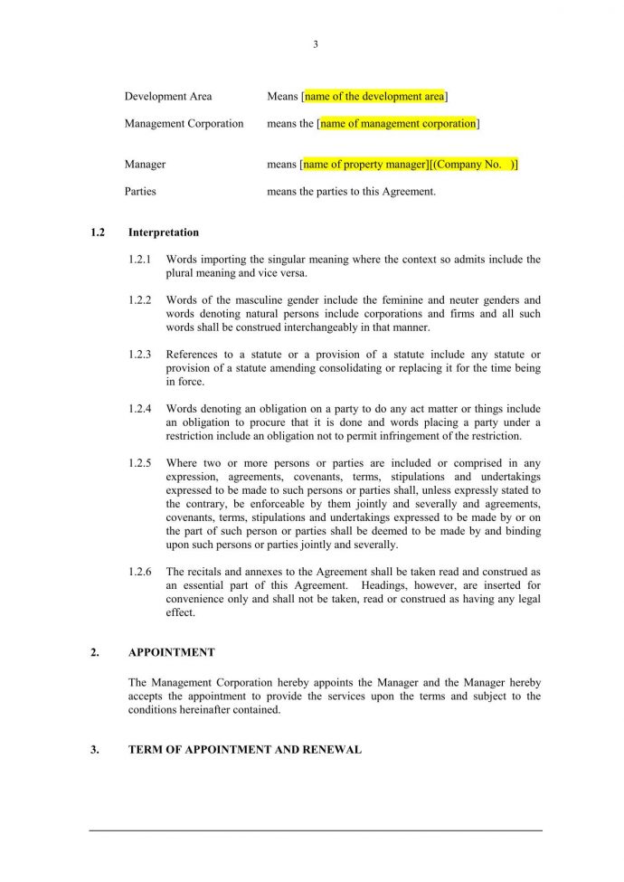 Management Service Agreement Template - BurgieLaw