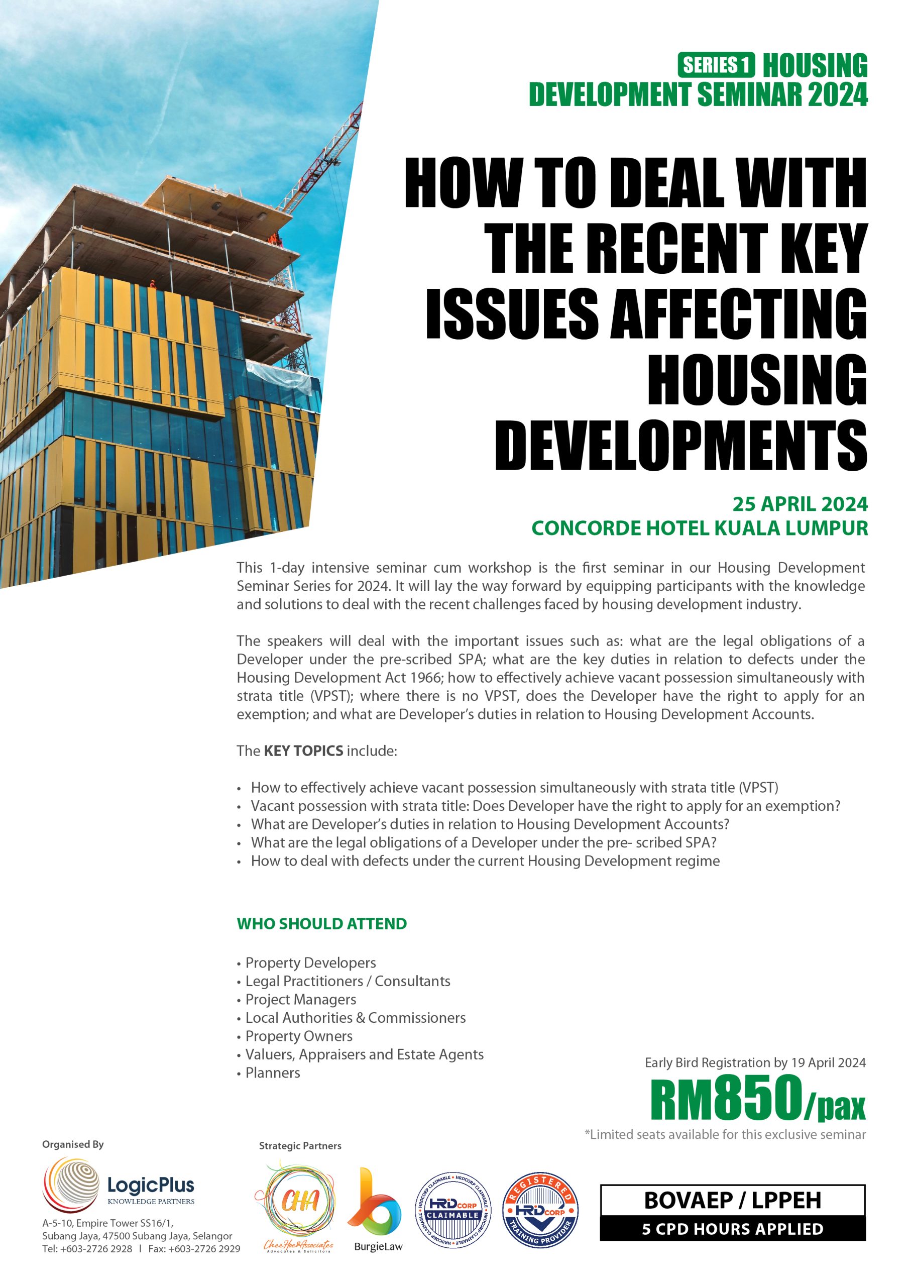 Housing Development Seminar 2024 (Series 1): How to Deal with the ...