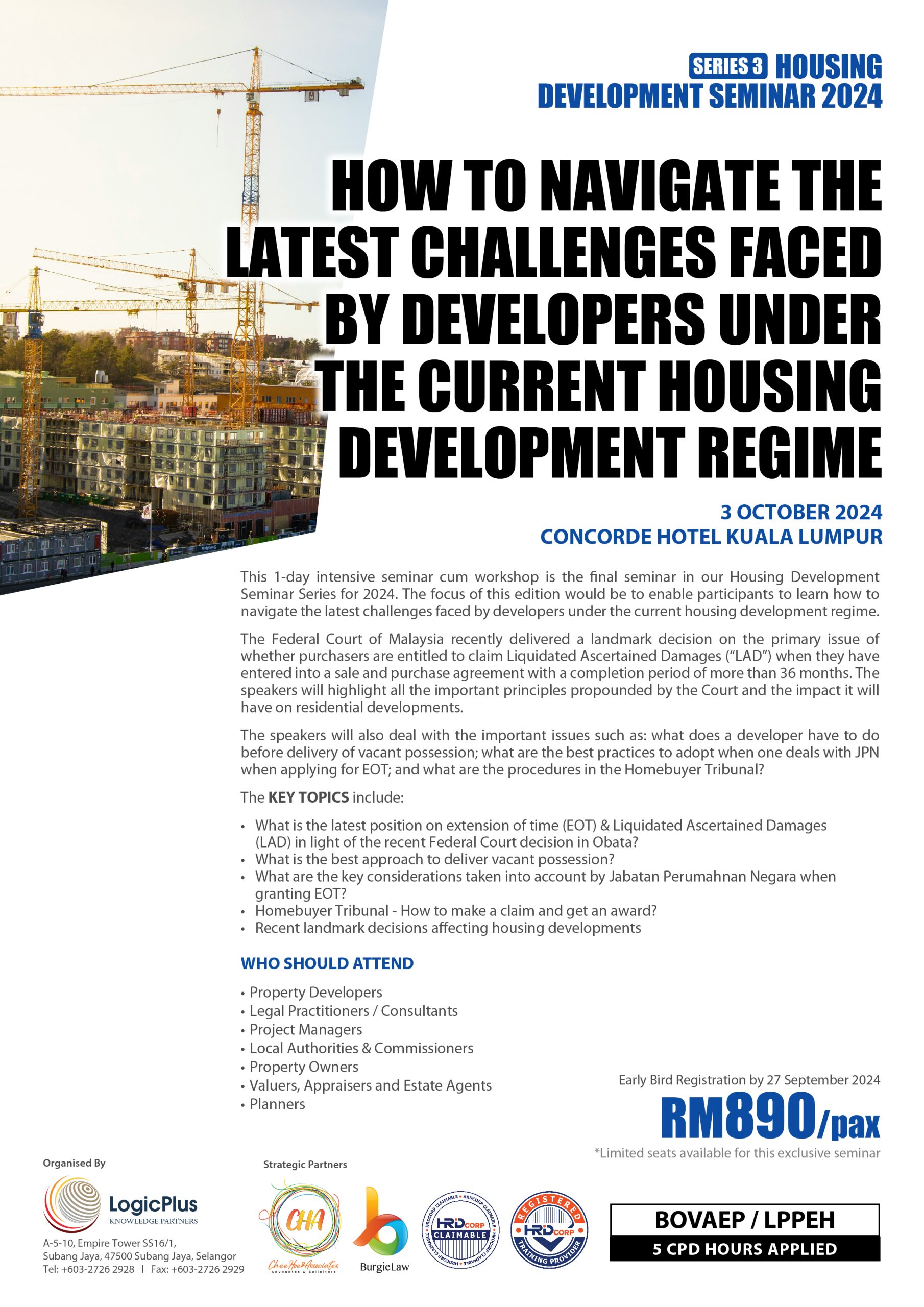 HOUSING DEVELOPMENT SEMINAR (Series 3 of 2024): How to Navigate the ...
